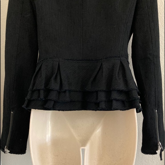 Banana Republic | Jackets & Coats | Nwot Banana Republic Black Ruffled ...